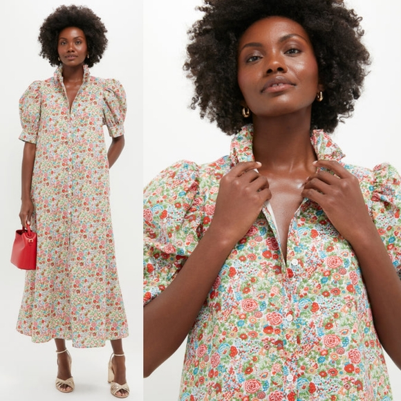 Hyacinth House | Dresses | Hyacinth House Ruffle Collar Louisa Maxi ...